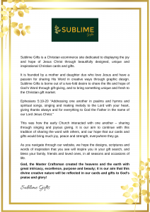 About – Sublime Gifts